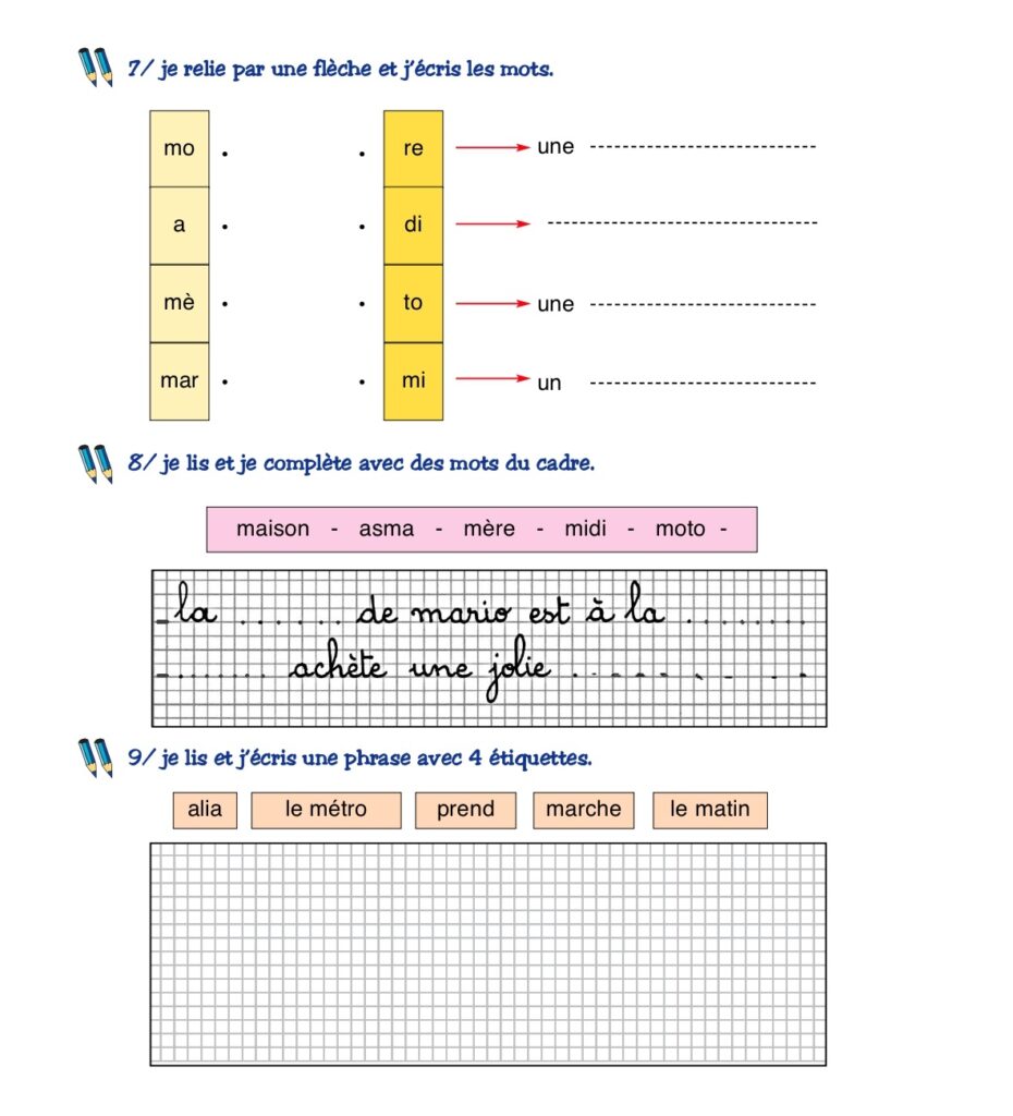 Lire et écrire le phonème-graphème “ m " | Le français du primaire