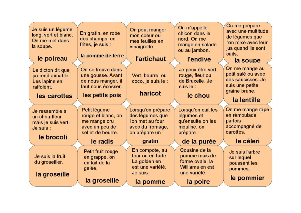 Jeux de devinettes | Le français du primaire