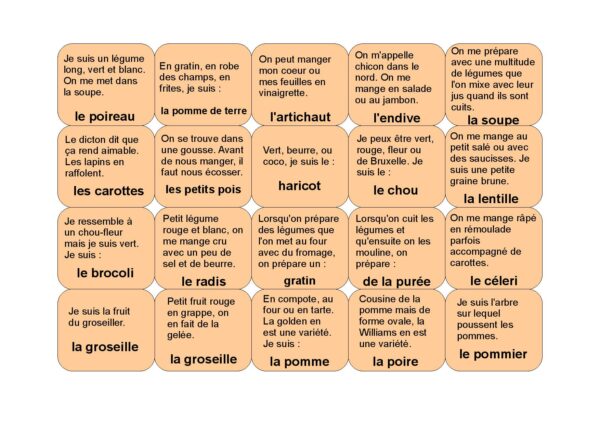 Jeux de devinettes | Le français du primaire