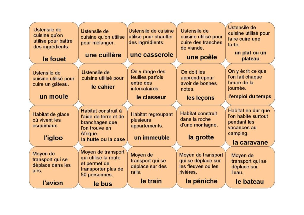 Jeux de devinettes | Le français du primaire