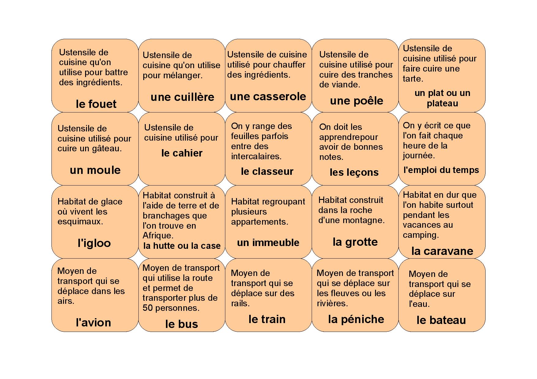 Jeux de devinettes | Le français du primaire