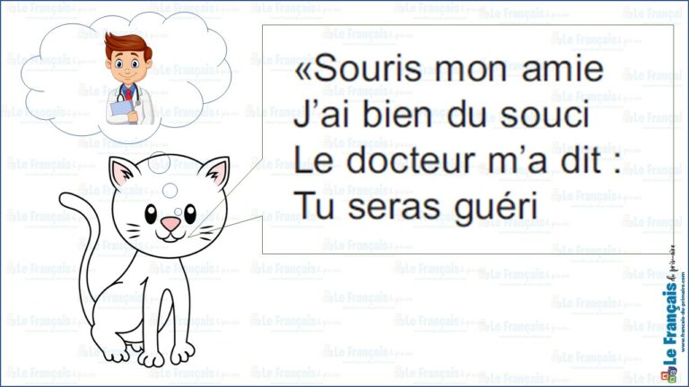 Poème : Le petit chat blanc ( 4ème année ) | Le français du primaire