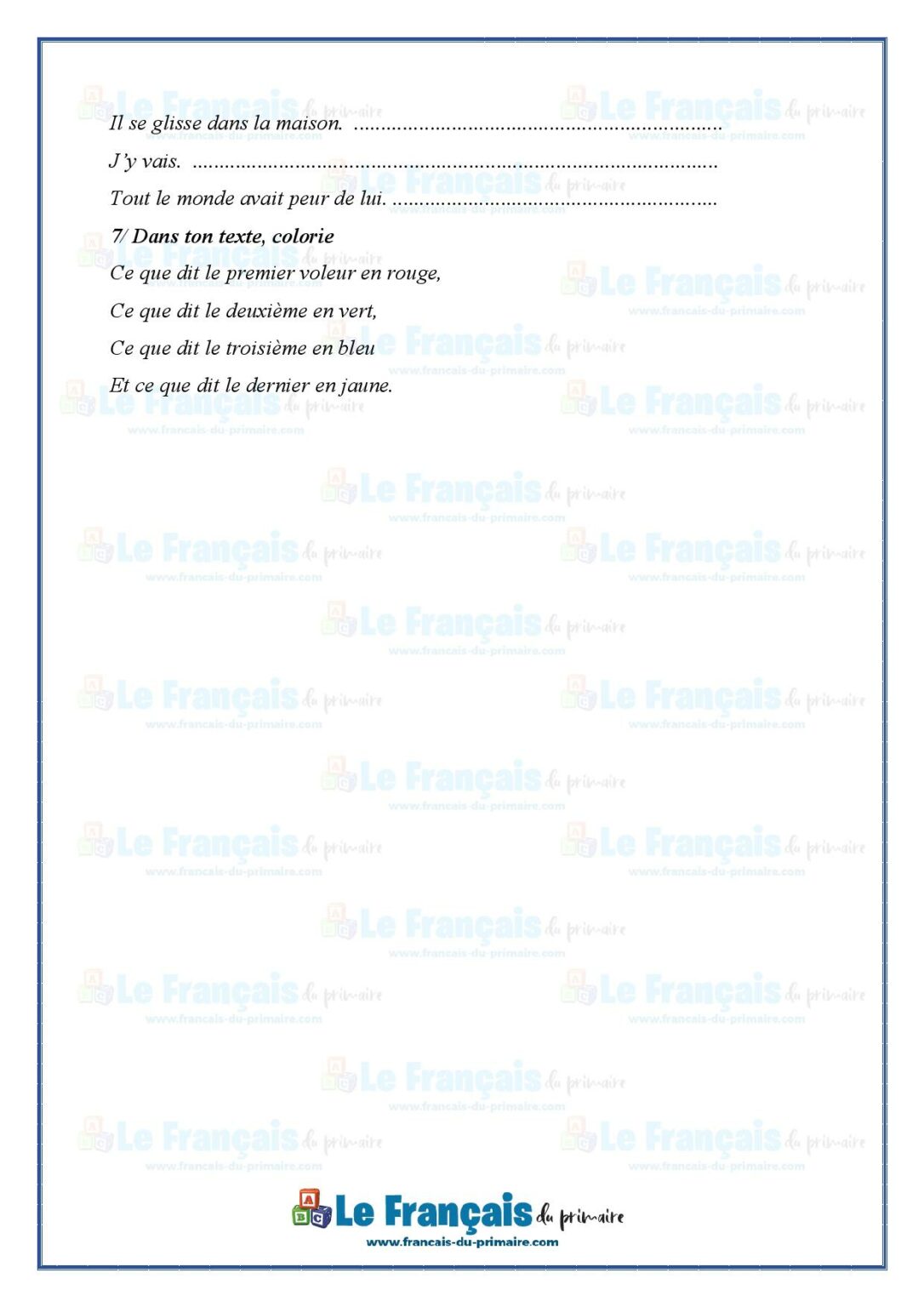 Lecture compréhension CE1/CE2 | Le français du primaire