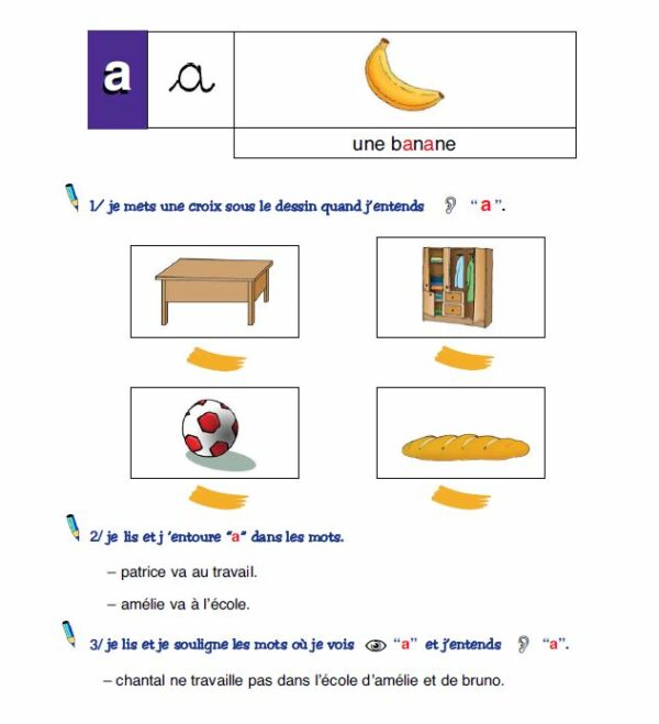 Lire et écrire le phonème-graphème “ a ” dans des mots et des phrases ...
