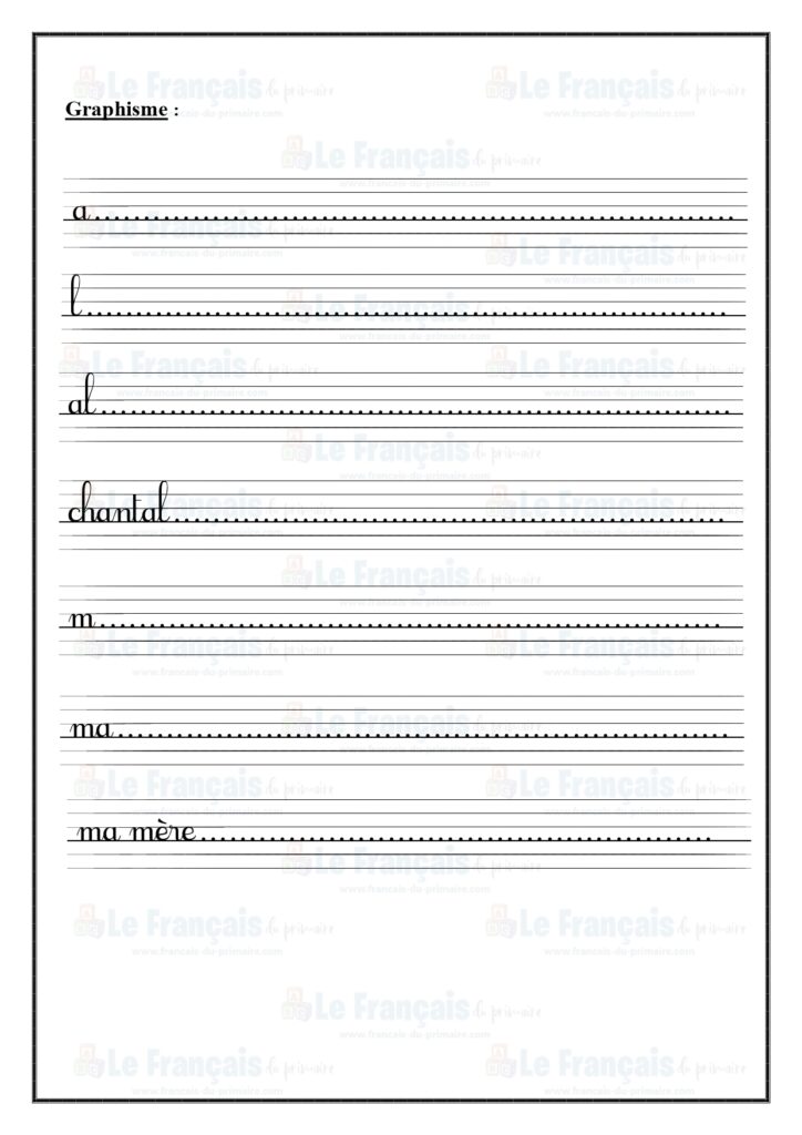 Le français du primaire : Révision 3ème / 4ème année