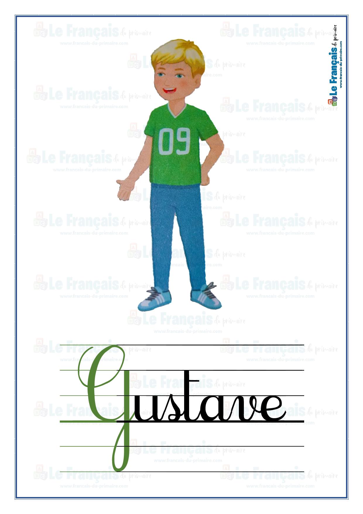 Les personnages de la 3ème année | Le français du primaire