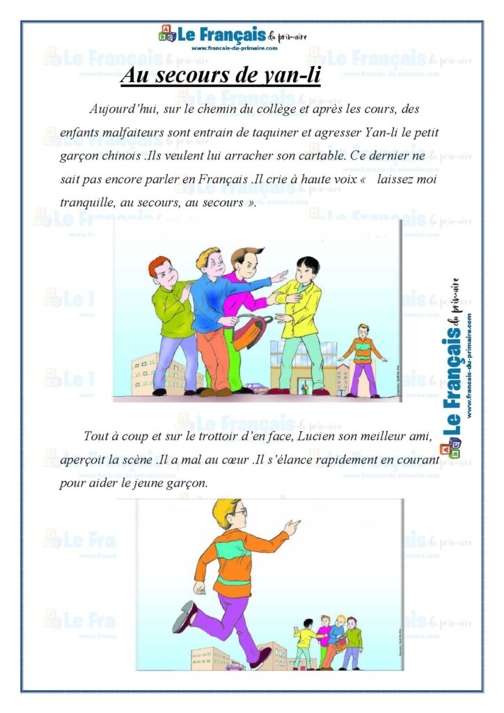 Au secours de yan-Li (4ème année ) | Le français du primaire
