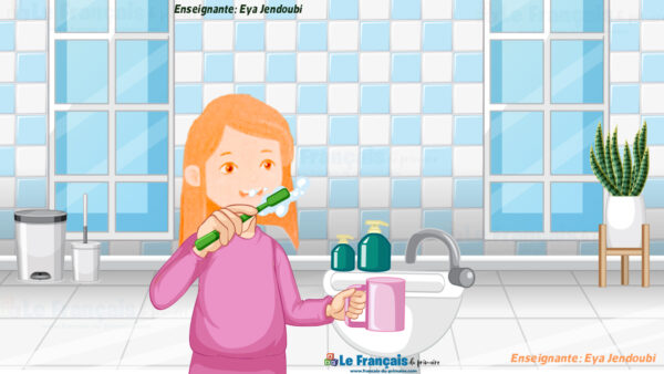 Elyssa fait sa toilette 3ème année | Le français du primaire