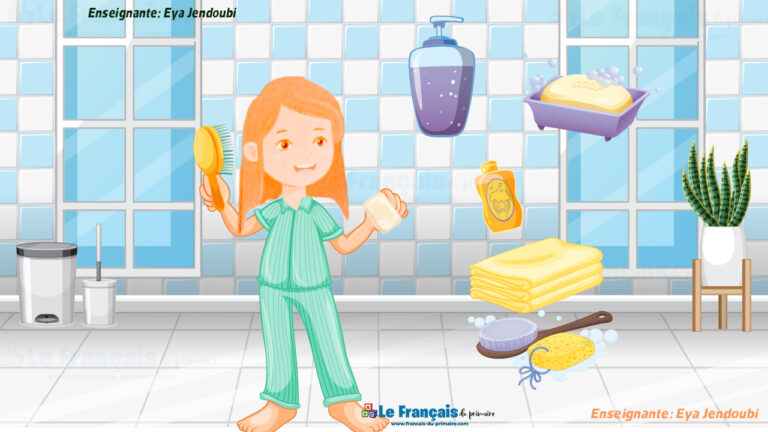 Elyssa fait sa toilette 3ème année | Le français du primaire