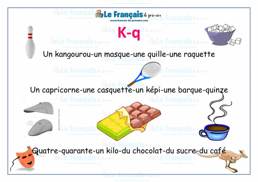 Résumé étude de graphies et mots outils /4ème année | Le français du ...