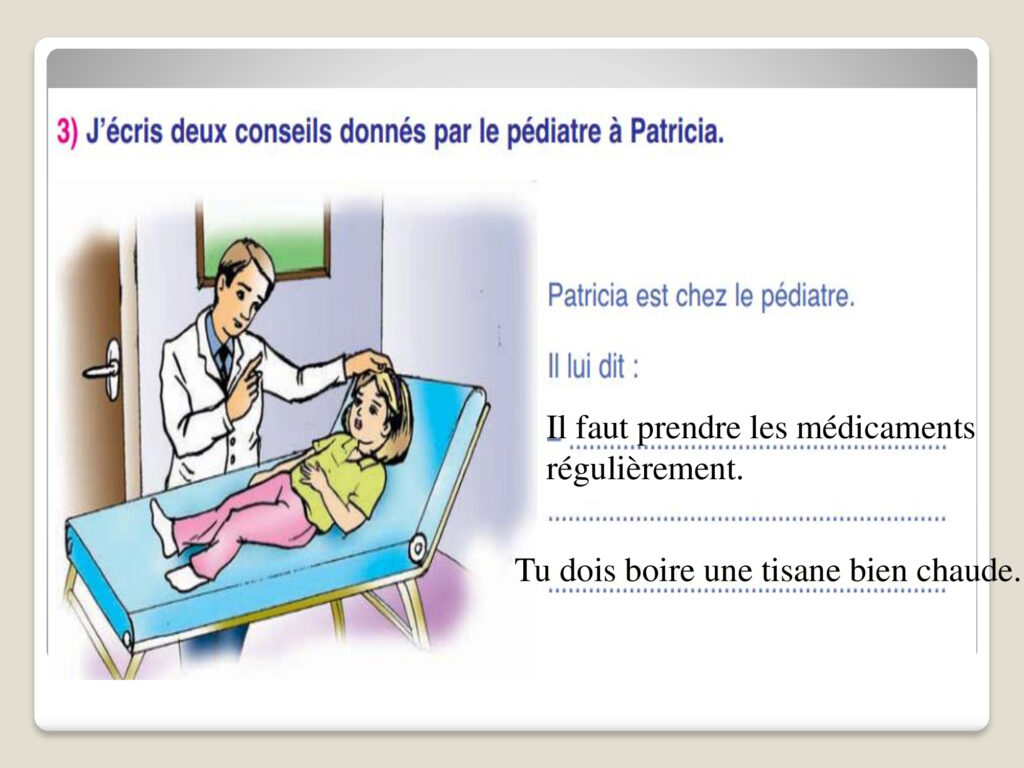 Texte la petite malade /4ème année module 5 | Le français du primaire