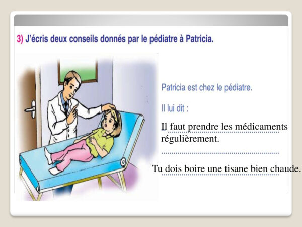 Texte la petite malade /4ème année module 5 | Le français du primaire