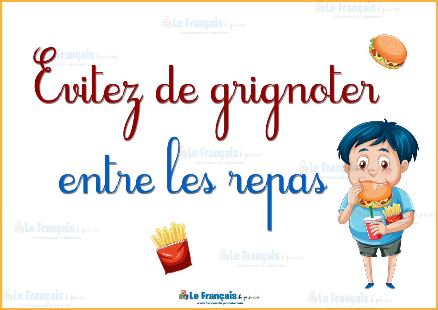Slogans pour une meilleure alimentation | Le français du primaire
