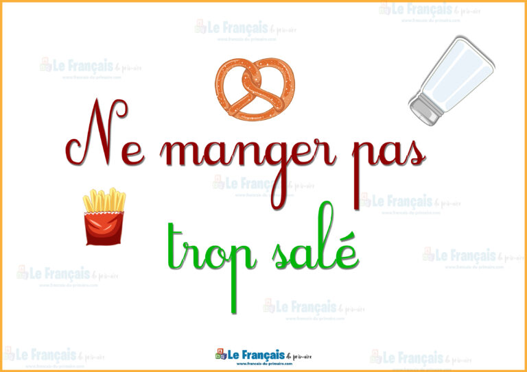 Slogans pour une meilleure alimentation | Le français du primaire
