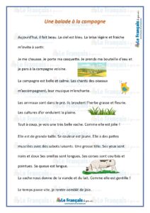 Une balade à la campagne Production écrite | Le français du primaire