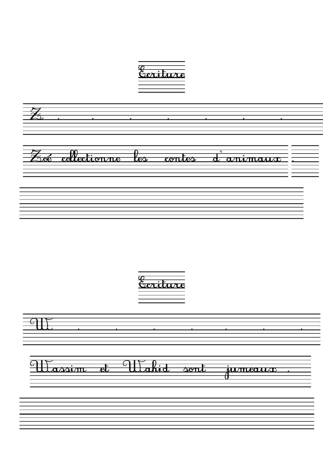 Cahier d'écriture 4ème année | Le français du primaire