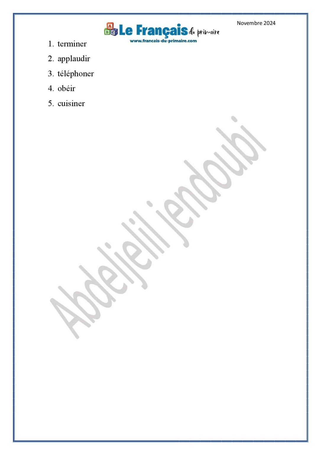 Conjugaison :Les verbes du 1er et du 2ème groupe au passé composé | Le ...