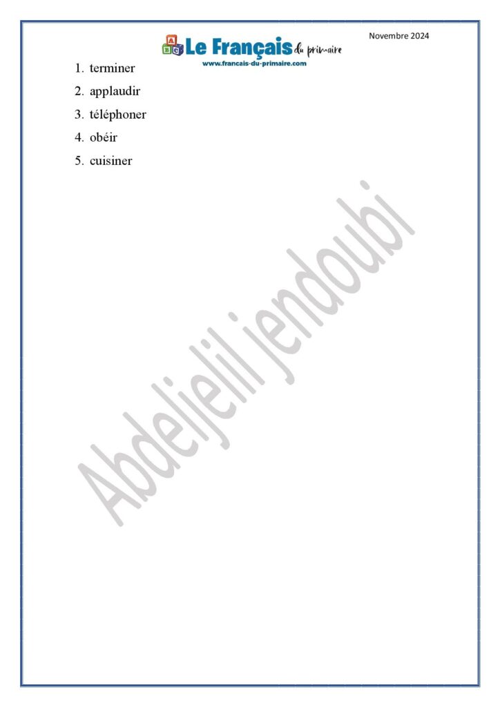 Conjugaison :Les verbes du 1er et du 2ème groupe au passé composé | Le ...